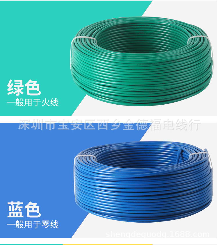 金龙羽BVR/ZC-BVR0.75/1 多股单胶铜芯电线 国标-阿里巴巴