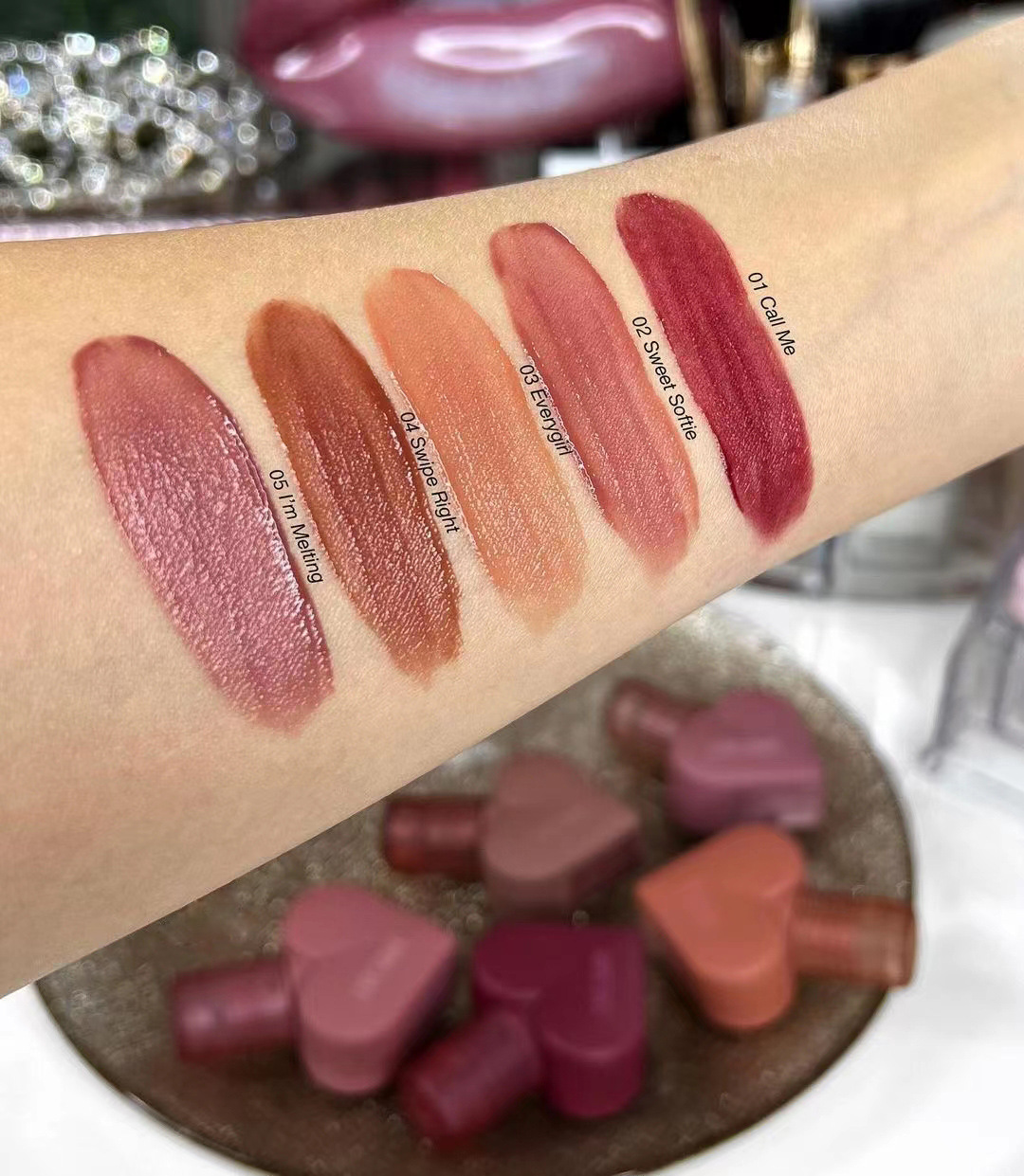 MYHO爱心慕斯雾面哑光唇釉心形气垫唇釉轻盈丝绒哑光唇泥口红跨境-阿里巴巴