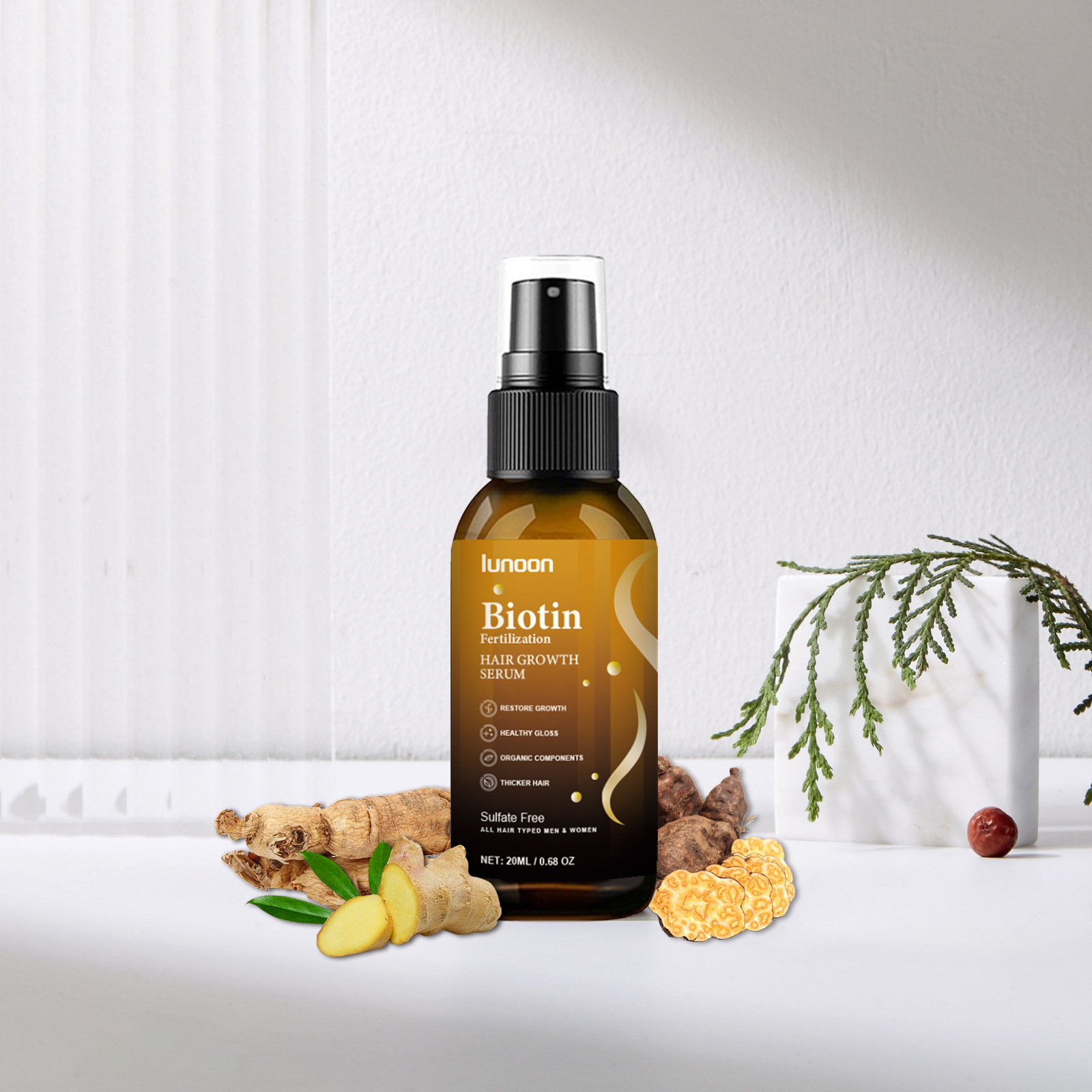 LUNOON生物素头发增长喷雾固发强韧防掉发生长营养精华-阿里巴巴