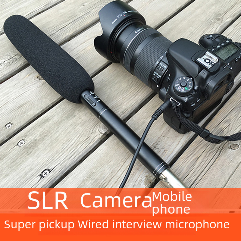 Gun camera SLR microphone professional recording interview Cable Mai DV ...