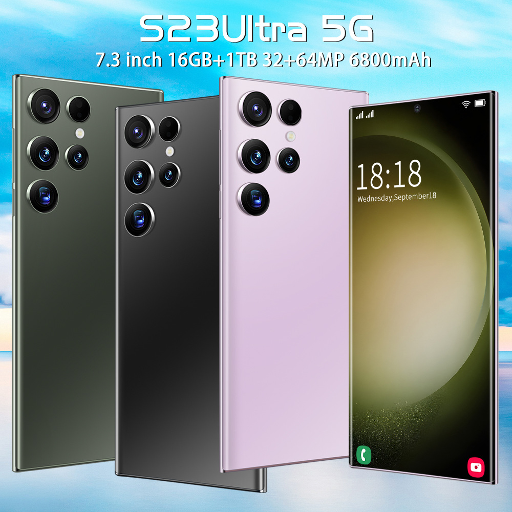 跨境手机S23 Ultra真4G内置笔7.3英寸incell高清屏3+64内存外贸机-阿里巴巴