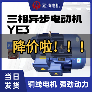 YE3/2三相异步电动机 380V国标铜5.5千瓦30kw电机11KW/7.5/15KW/2-阿里巴巴