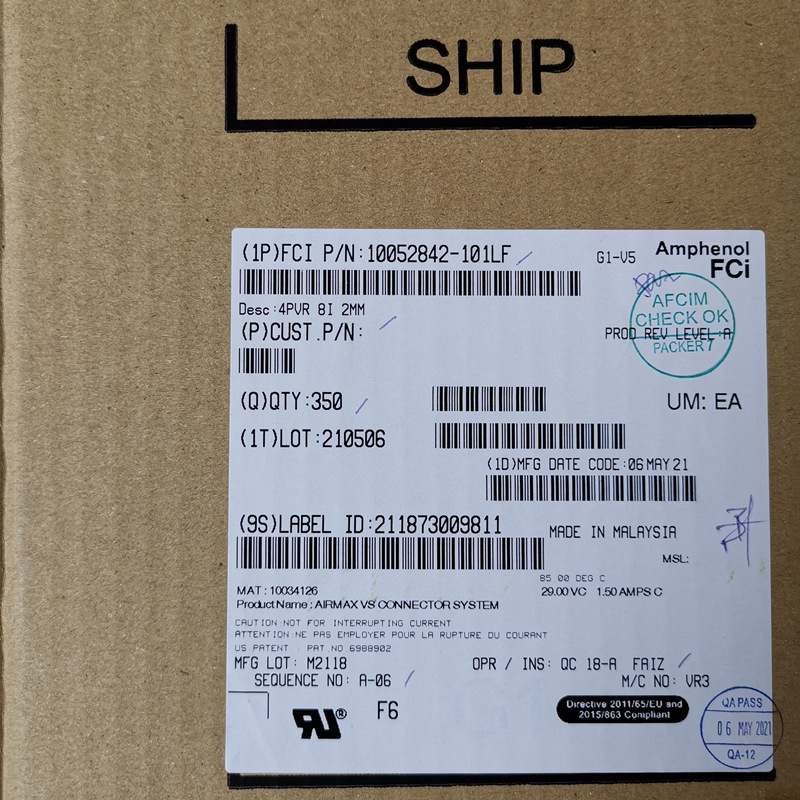 原装现货 10052842-101LF 安费诺FCI 网络通信类连接器-阿里巴巴