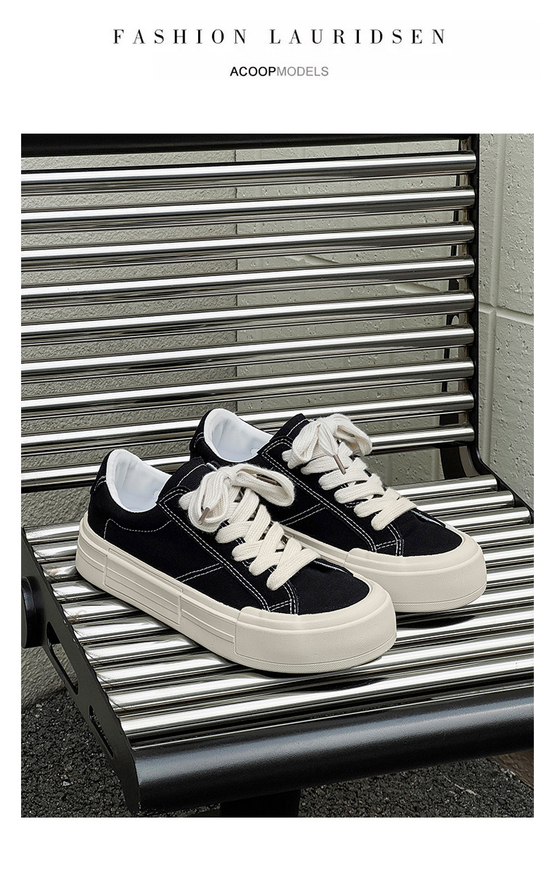 AFANTING厚底休闲鞋四季新款圆头小众设计感板鞋男百搭帆布鞋面包-阿里巴巴