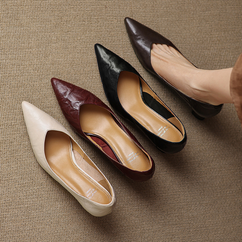 CHIKO Christine Pointy Toe Kitten Heels Pumps Shoes