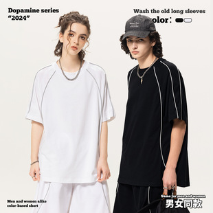 【清仓不退不换】230G短袖t恤男运动风纯棉半袖跨境INS男士t恤-阿里巴巴