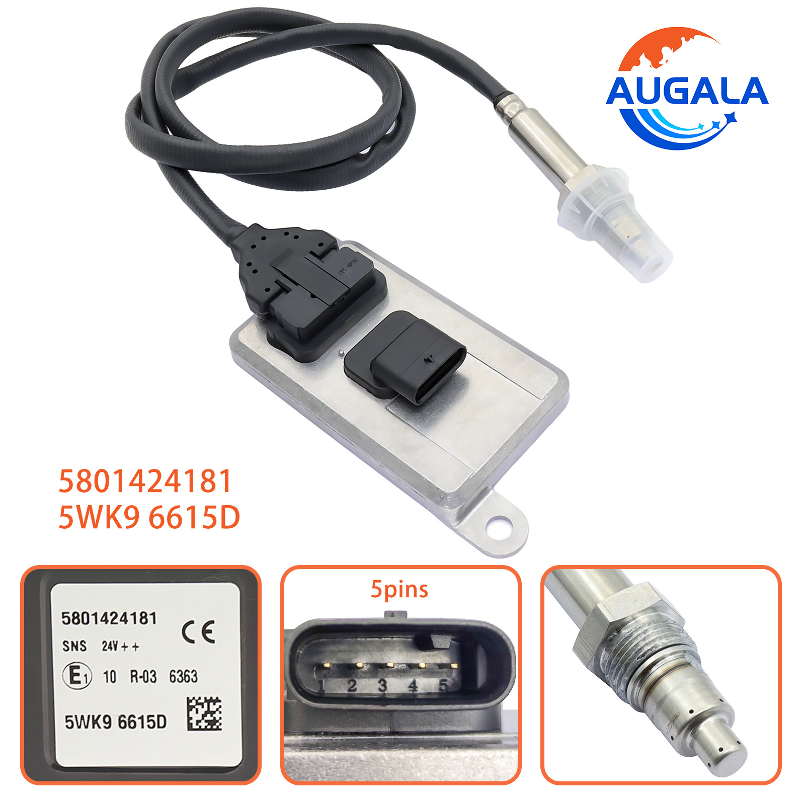 氮氧传感器 NOX sensor 5WK9 6615D 5801424181 5801754015-阿里巴巴