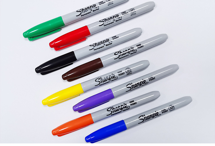 三福Sharpie 37001 32001 30001 油性记号笔无尘车间用笔黑红兰-阿里巴巴