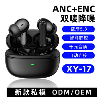 XY-17无线蓝牙耳机5.3亚马逊入耳式ENC+ANC降噪蓝牙耳机新款tws真-阿里巴巴