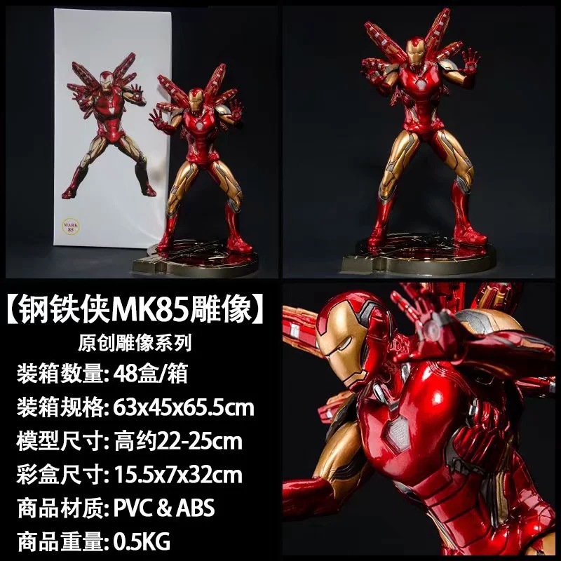 复仇者联盟4 MK85 钢铁侠 终局之战 雕像 模型 公仔摆件 盒装手办-阿里巴巴