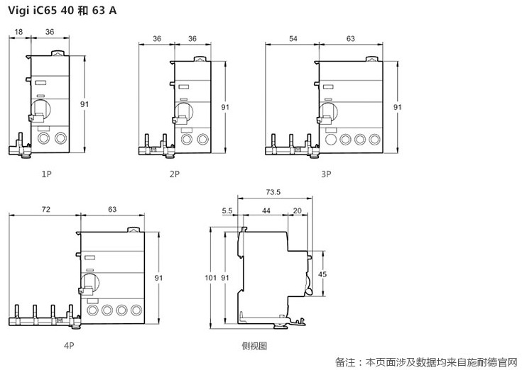 供应 A9V08440 微型漏电模块附件 VIGI IC65 ELE 4P 40A 30MA A-阿里巴巴