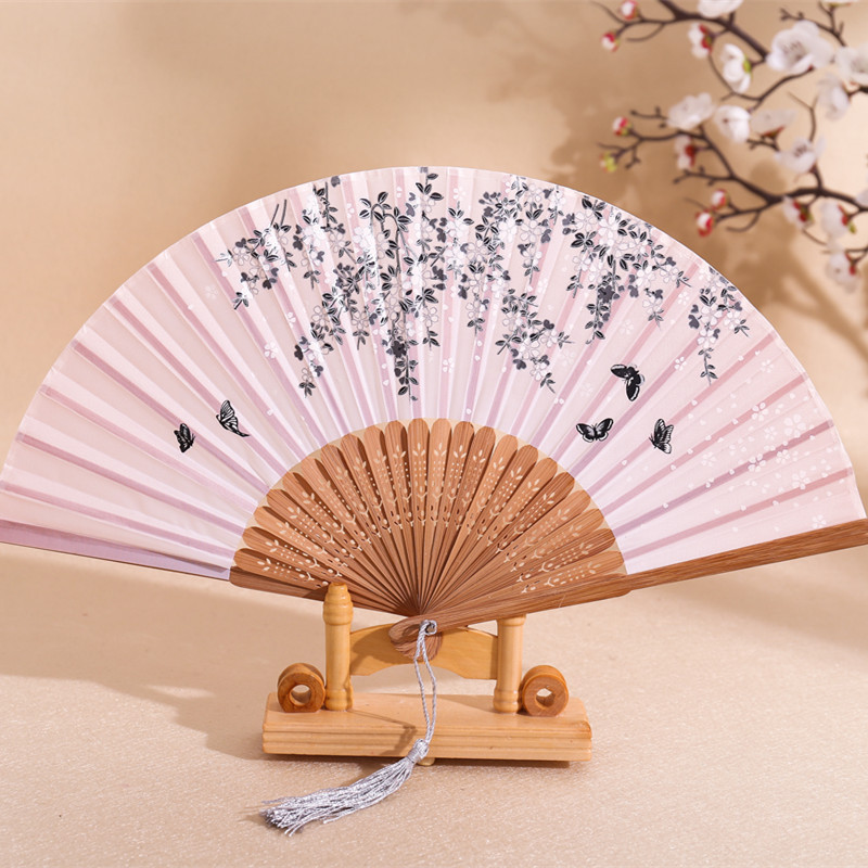 2pcs Ancient Hanfu fairy dress Folding Fans for women girls Chinese ...