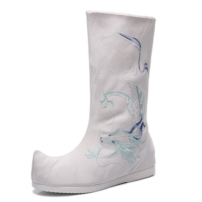 Men's Hanfu shoes warrior swordsman cosplay boots Internal increase ...