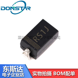 SMD贴片二极管 FR105 RS1J SMA DO-214AC 整流快恢复二极管-阿里巴巴