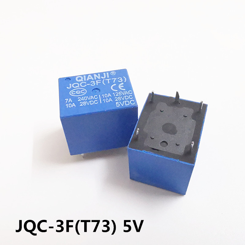 5脚10A继电器 JQC-3F T73 3V 5V6V 9V12V18V24V 全新 工厂直供-阿里巴巴