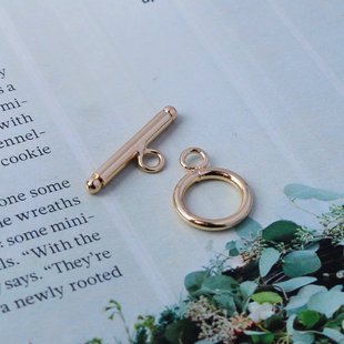 14k包金保色配件IQ扣项手链扣OT扣光面 14mm连接口diy饰品配件-阿里巴巴