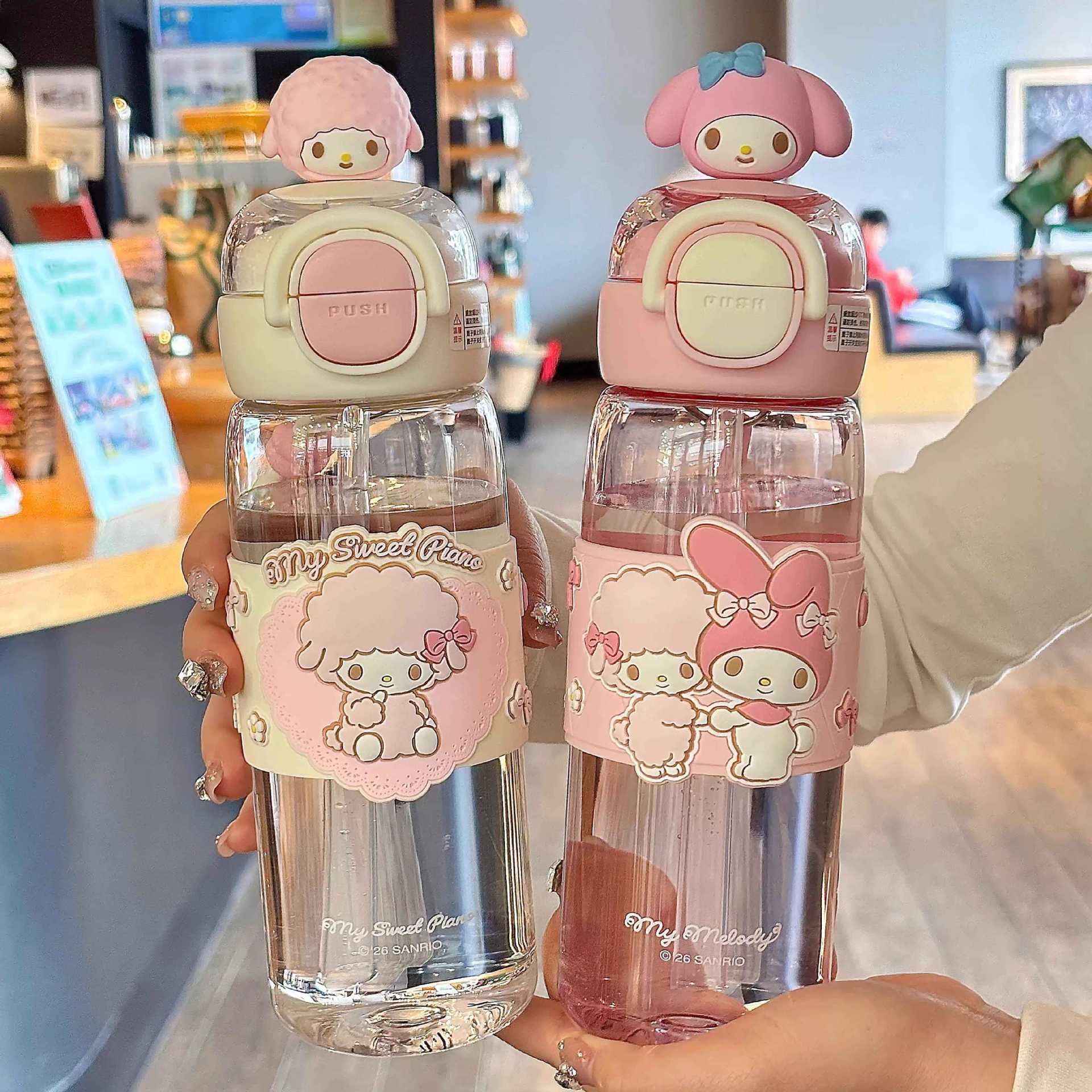 三丽鸥儿童水杯耐高温防摔吸管杯大容量可爱塑料杯子学生上学专用-阿里巴巴