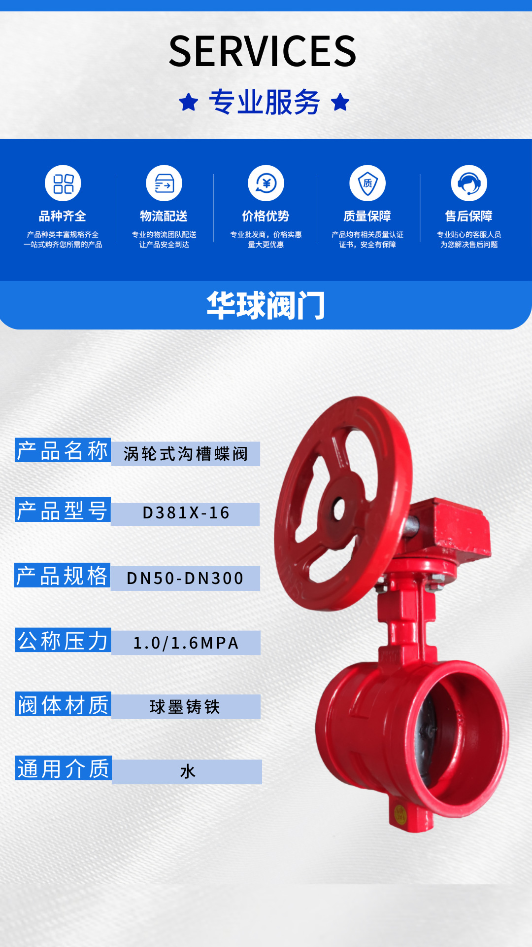 沟槽涡轮蝶阀D381X-16消防卡箍涡轮DN110式阀门消防专用-阿里巴巴