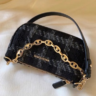 MECCO KERNA 烟墨格纹腋下包包女2023新款秋冬小麻将包单肩斜挎包-阿里巴巴