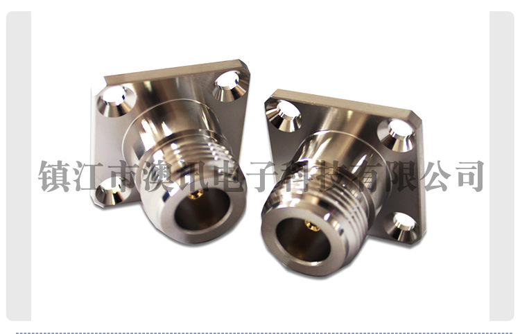 N型方板连接器N-KFB2防水射频同轴连接器全铜镀镍适配RG086 RG405-阿里巴巴