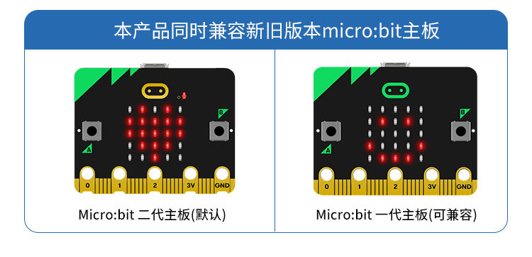 Micro:bit智能小车机器人套件 Microbit v2编程开发板 Python教育-阿里巴巴