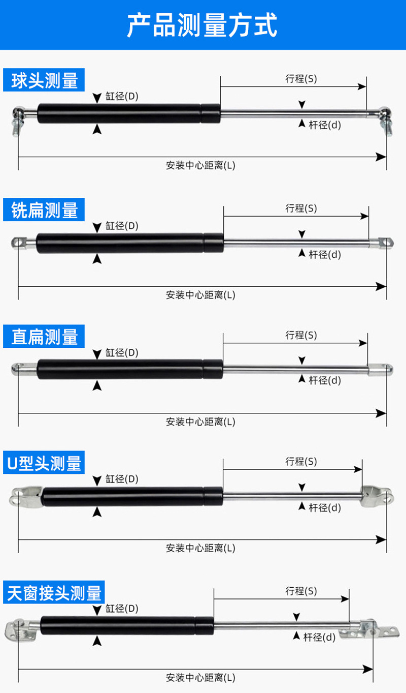 气弹簧组合汽车气弹簧气动液压杆缓冲支撑杆阻合器升降杆气弹簧-阿里巴巴