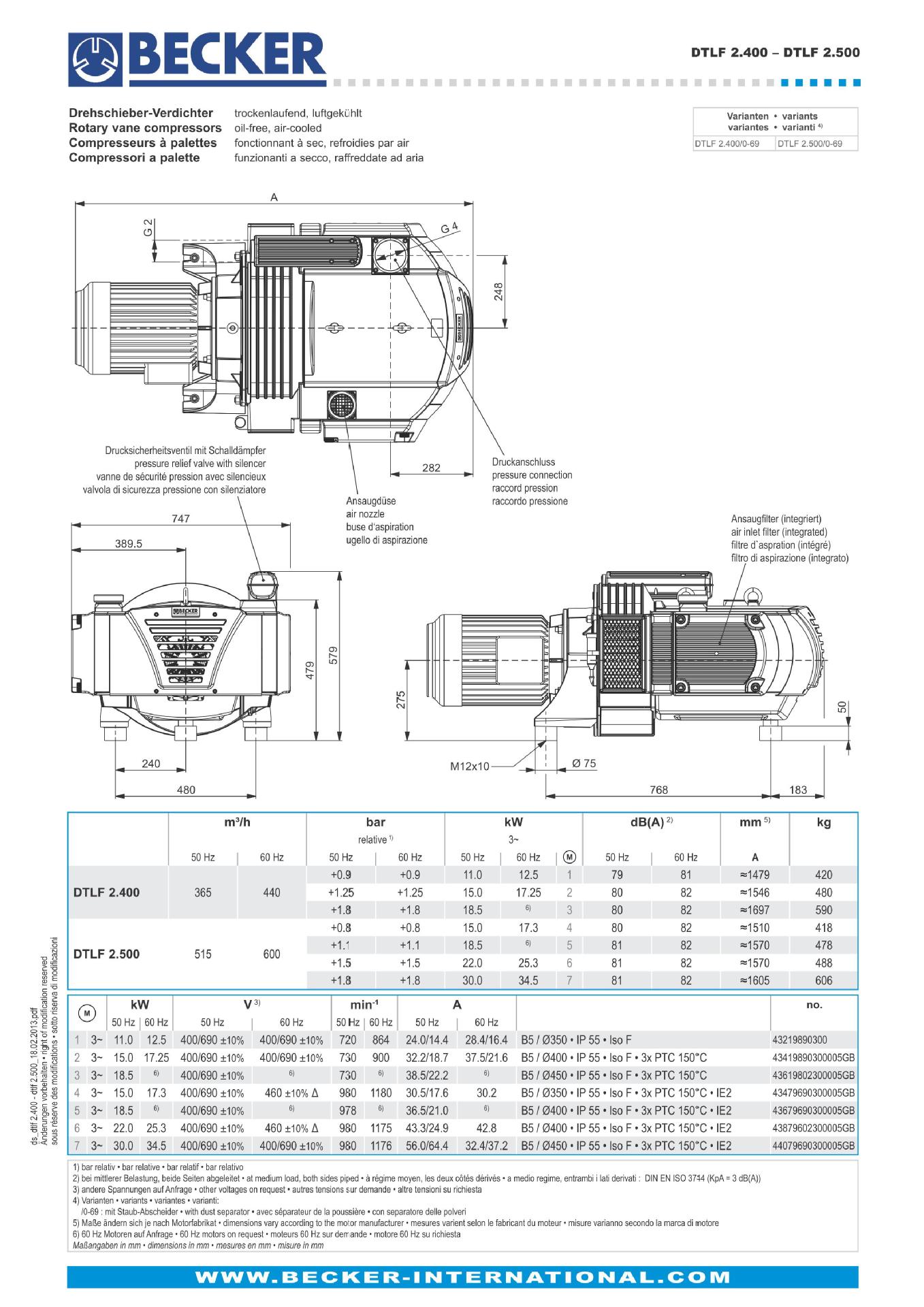 BECKER旋片压缩机DTLF2.200/DTLF2.360/DTLF2.500空气冷却-阿里巴巴