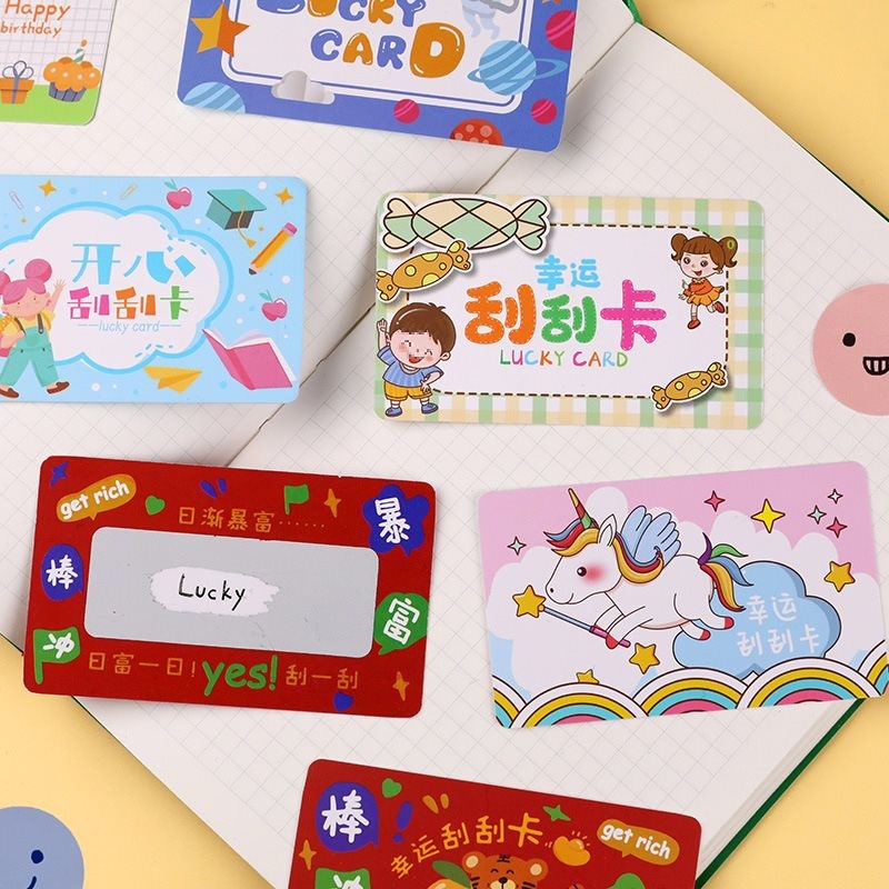 DIY Scratch Card Creative Sticker Scratch Music Scratch Card Coating ...