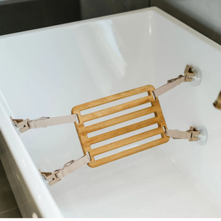 浴室竹木制浴缸脚垫强力吸盘浴垫舒适架脚踏板 Bathtub Foot Rest-阿里巴巴