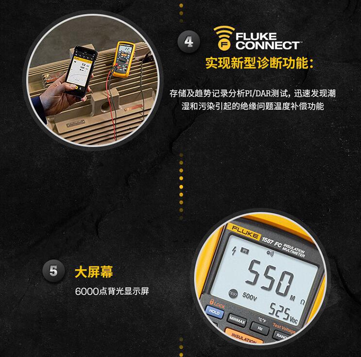 福禄克Fluke 1587C FC 绝缘万用表 Fluke 1587CFC绝缘电阻测试仪-阿里巴巴