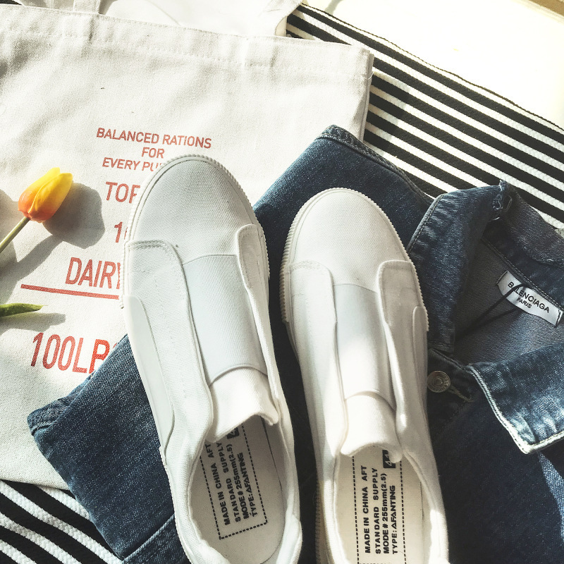 AFANTING男新款帆布鞋男鞋韩版一脚蹬懒人鞋潮流百搭鞋休闲鞋YS04-阿里巴巴