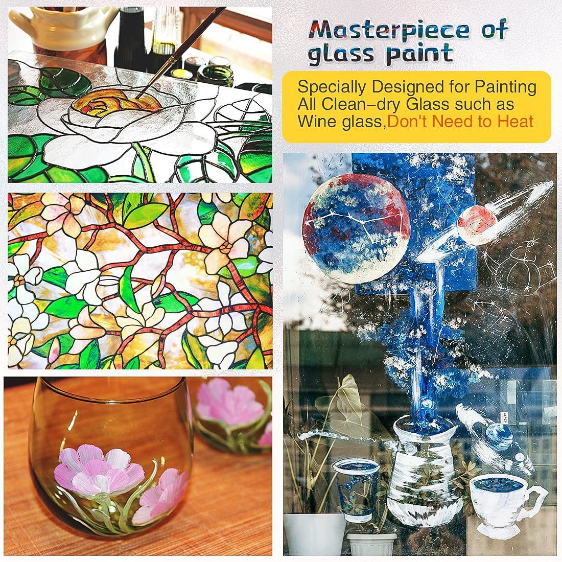 Memory回忆12色12ml玻璃画颜料手绘diy玻璃创意装饰绘画颜料-阿里巴巴