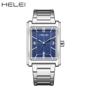 HELEI赫雷品牌男士手表精钢带防水手表男一件代发外贸爆款石英表-阿里巴巴