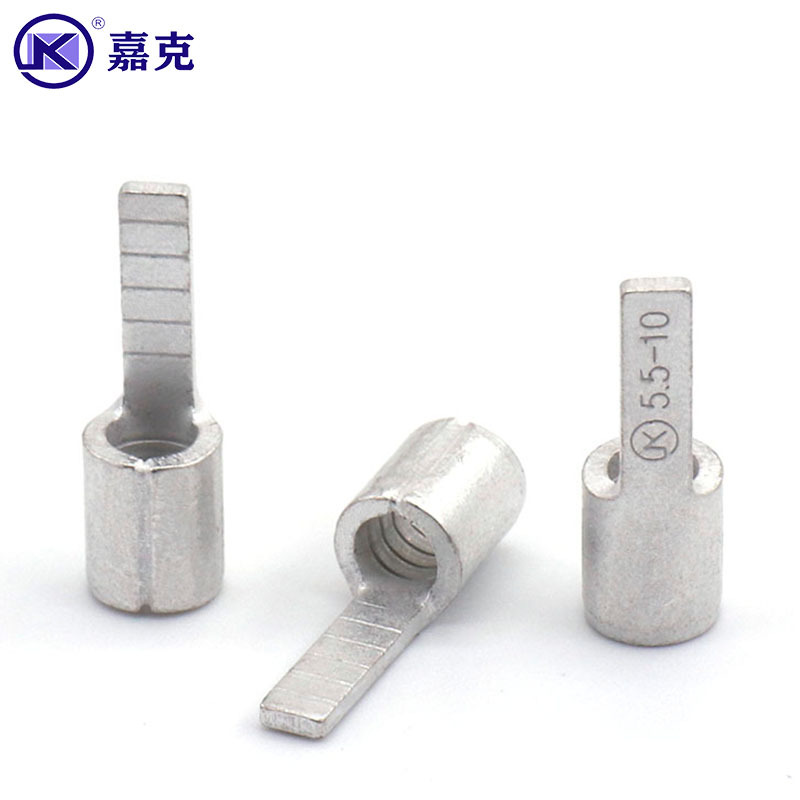 DBN5.5-10片形裸端头 10mm长针型压线端子无绝缘快速连接器接线头-阿里巴巴