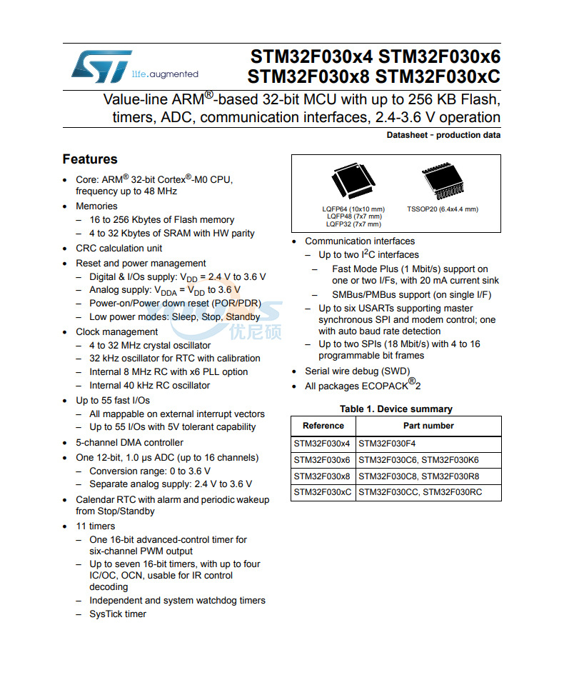 STM32F030F4P6TR TSSOP-20 单片机 MCU微控制器芯片IC ST/意法-阿里巴巴