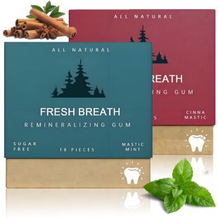 Underbrush Remineralizing Chewing Gum,口香糖无糖持久有益牙齿-阿里巴巴