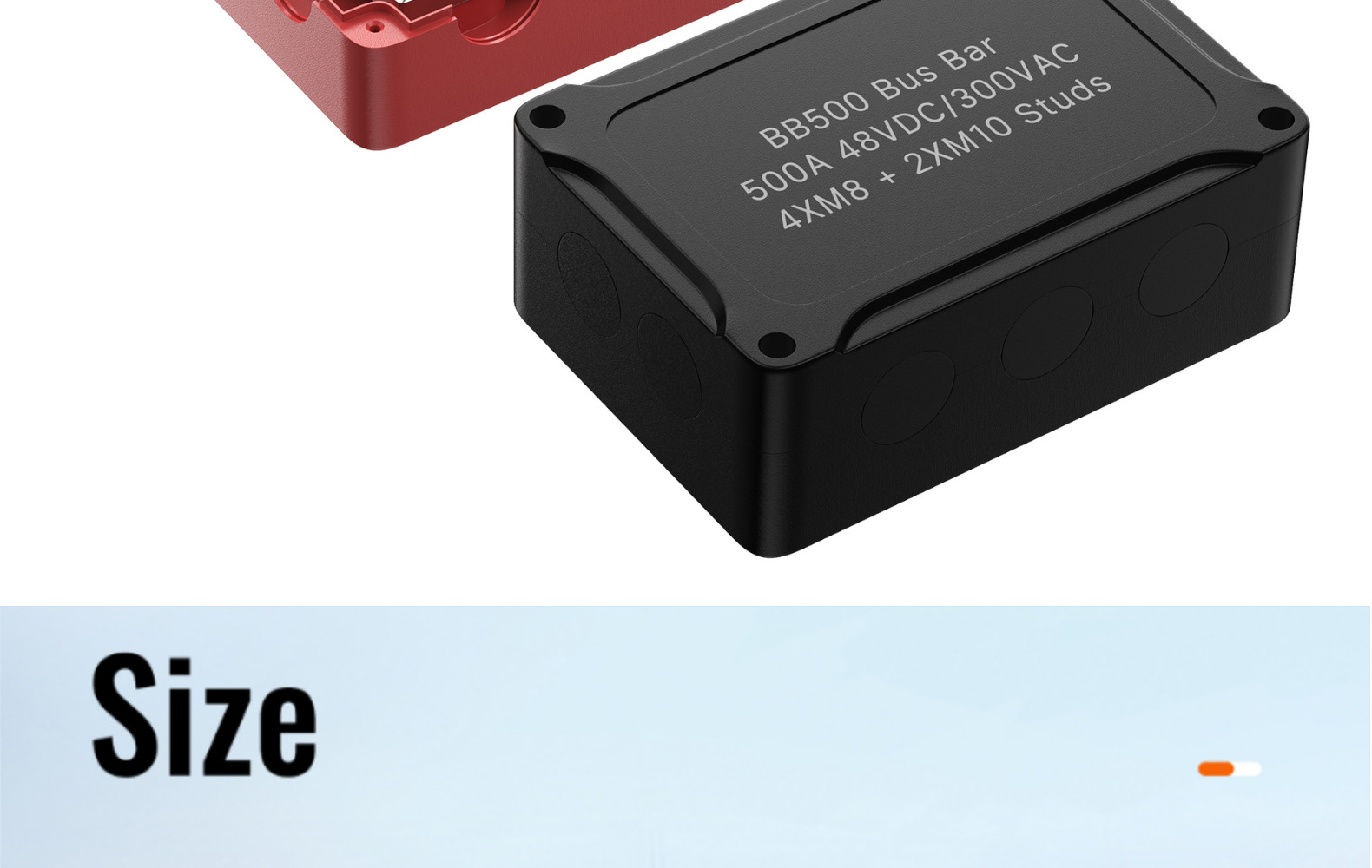 BB500 500A大电流汇流排盒 500A bus bar 游艇汽车接线盒-阿里巴巴