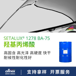 湛新allnex羟基丙烯酸SETALUX 1278快干高固含高硬度 工业修补漆-阿里巴巴