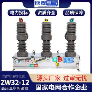 成观高压真空断路器ZW32-12G/630A户外10KV手动带隔离型柱上开关-阿里巴巴