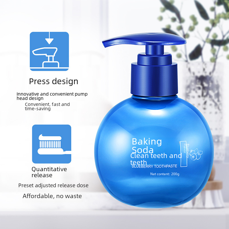 Image beauty baking soda press toothpaste fruit care fresh breath ...