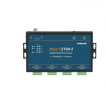 迈威 Mport3104-I 4路隔离型RS485/422壁挂式以太网串口服务器-阿里巴巴