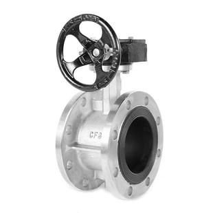 不锈钢软密封蝶阀 全不锈钢蝶阀 D341X-16P 国标蝶阀耐压涡轮传动-阿里巴巴