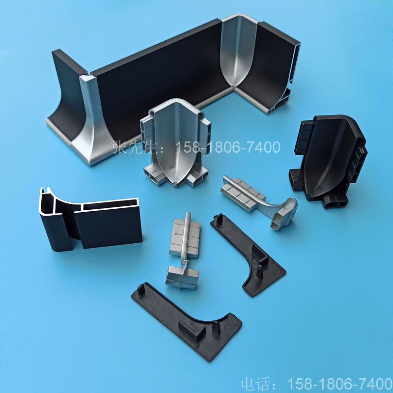 k04橱柜铝材堵头双层免拉手阴角阳角转角双层拉手工程用拉手配件-阿里巴巴