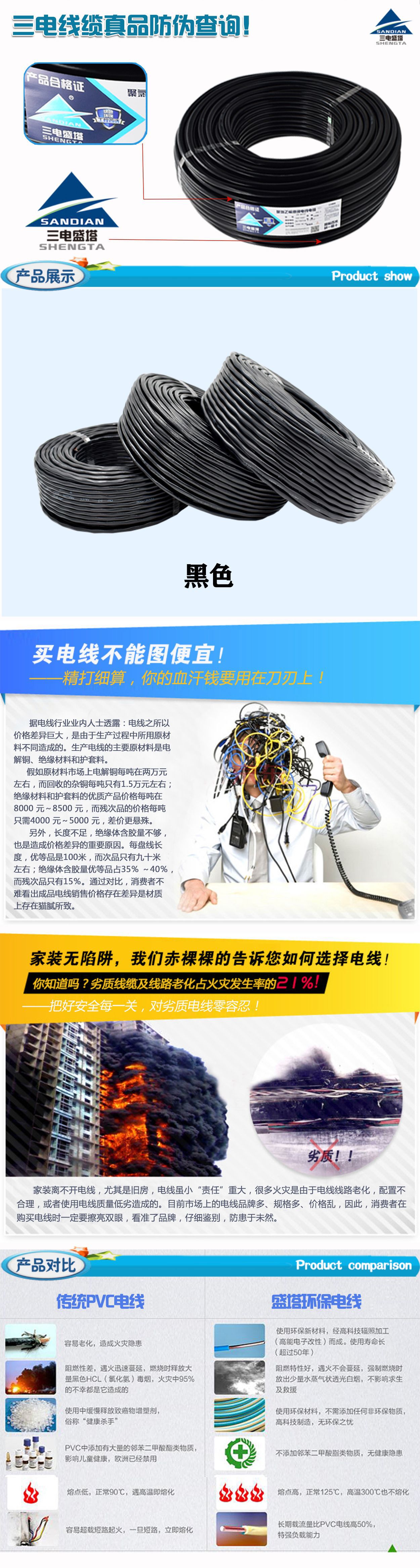 ZN-RVVP 2芯*0.75/1/1.5/2.5 国标阻燃耐火屏蔽铜芯软护套电线-阿里巴巴