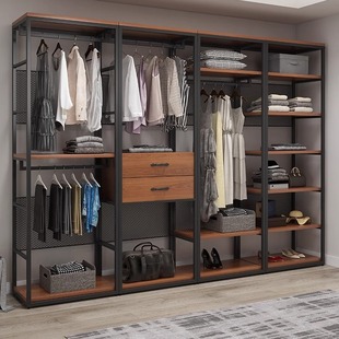 衣柜衣帽间置物架架子悬挂式金属衣架卧室步入式铁艺挂衣架北欧风-阿里巴巴