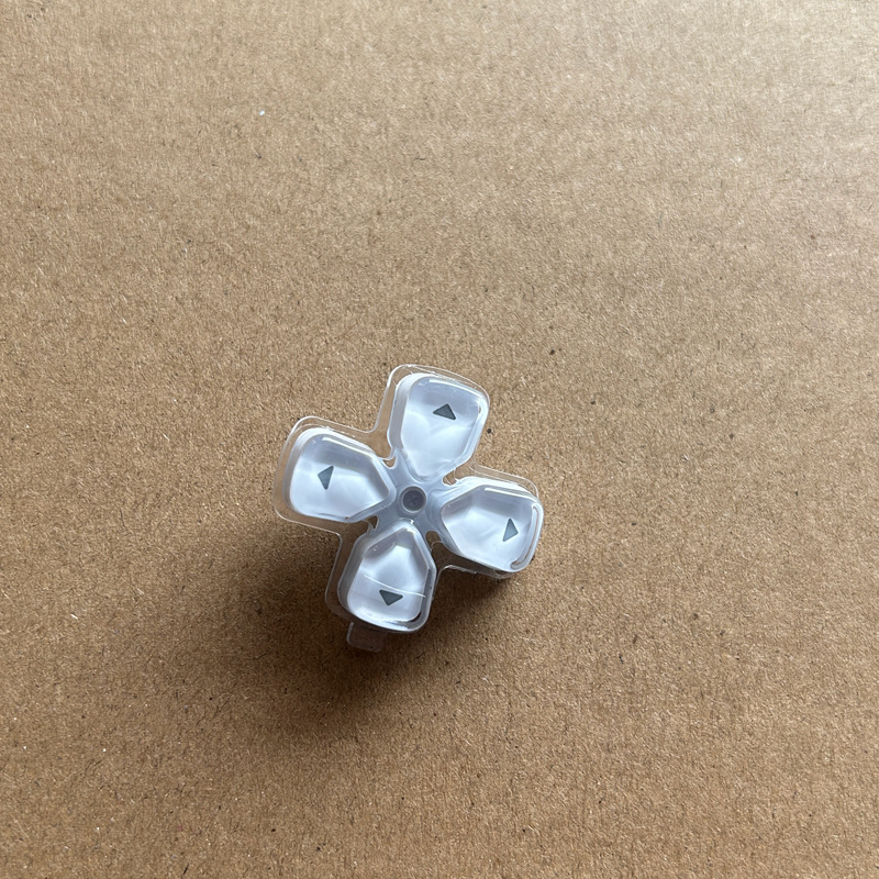 PS5手柄白色按键 十字方向按键 PS右边三角圆X方块透明水晶按键-阿里巴巴