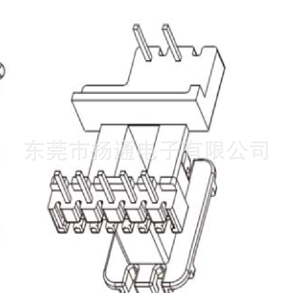 EE1610变压器骨架加宽骨架EE16电木骨架立式5+2针 开放式变压器-阿里巴巴