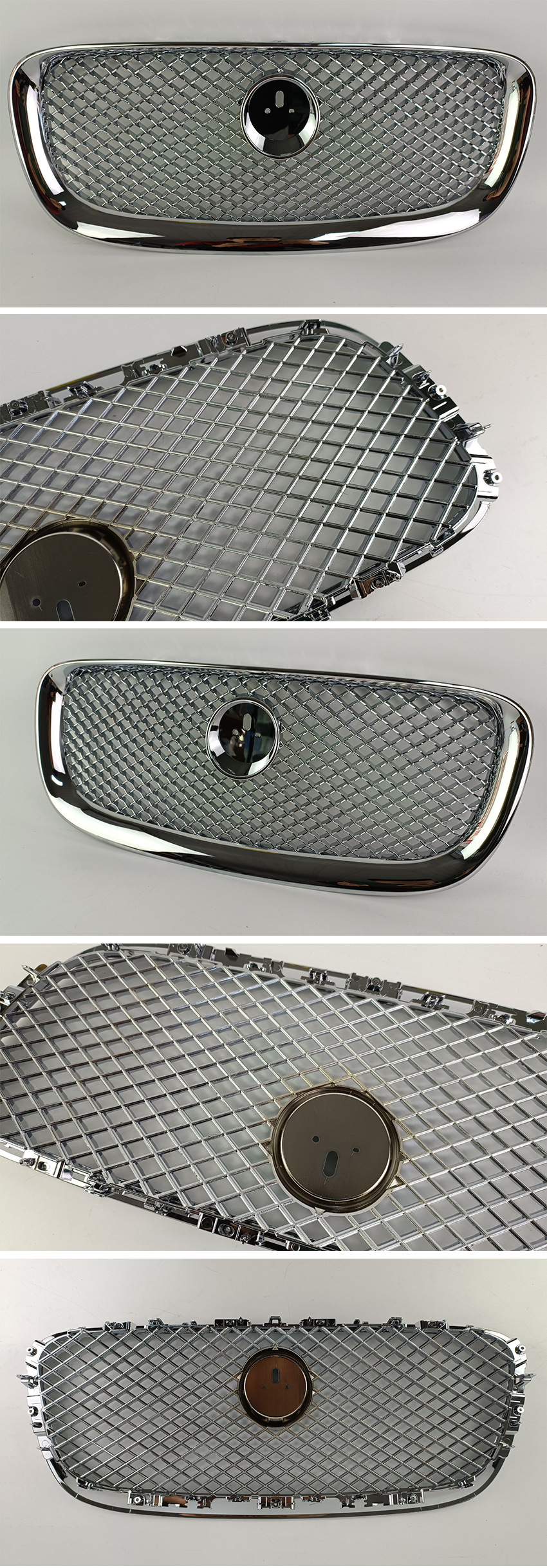 适用12-15款捷豹Jaguar XF/XFR-S电镀中网格栅前杠进气网C2Z13199-阿里巴巴