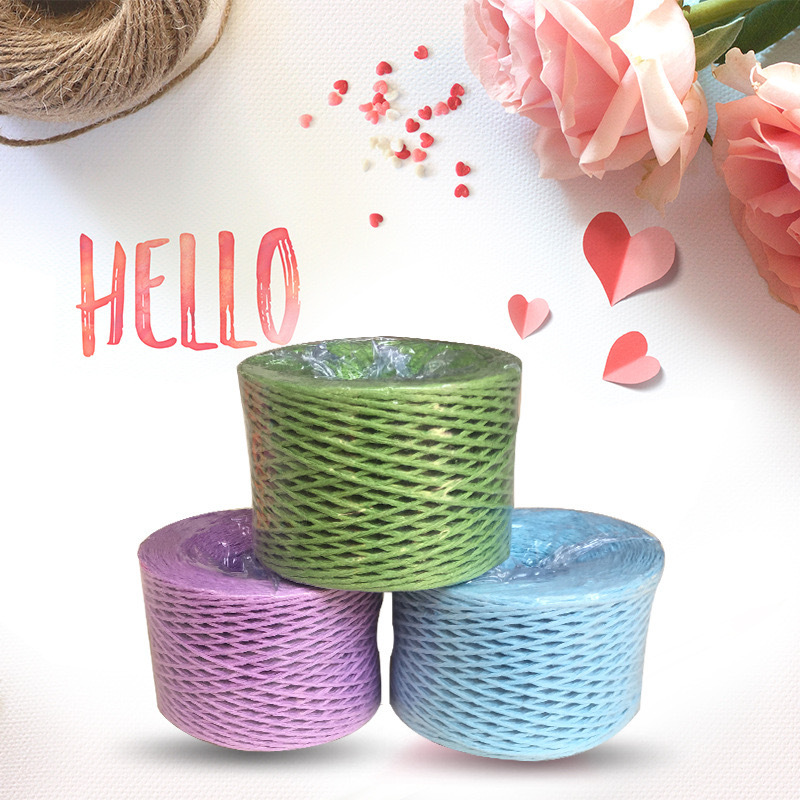 双股纸绳 拉菲草纸绳 工艺纸绳1.5mm-2mm蛋卷批发30米100米200米-阿里巴巴