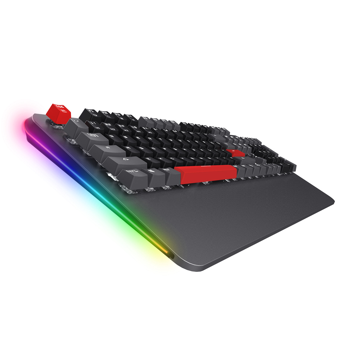 电竞游戏机械键盘GK911大手托光轴金属RGB背光全键无冲网吧吃鸡CF-阿里巴巴